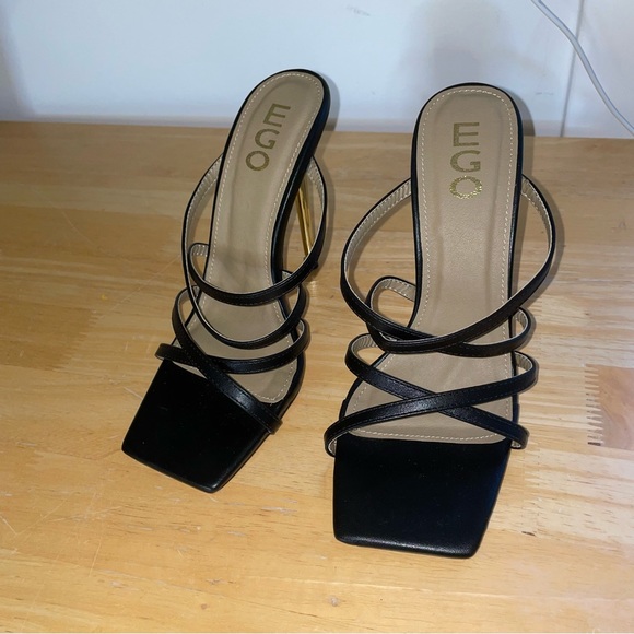 EGO | Shoes | Ego Black Strappy Heels | Poshmark